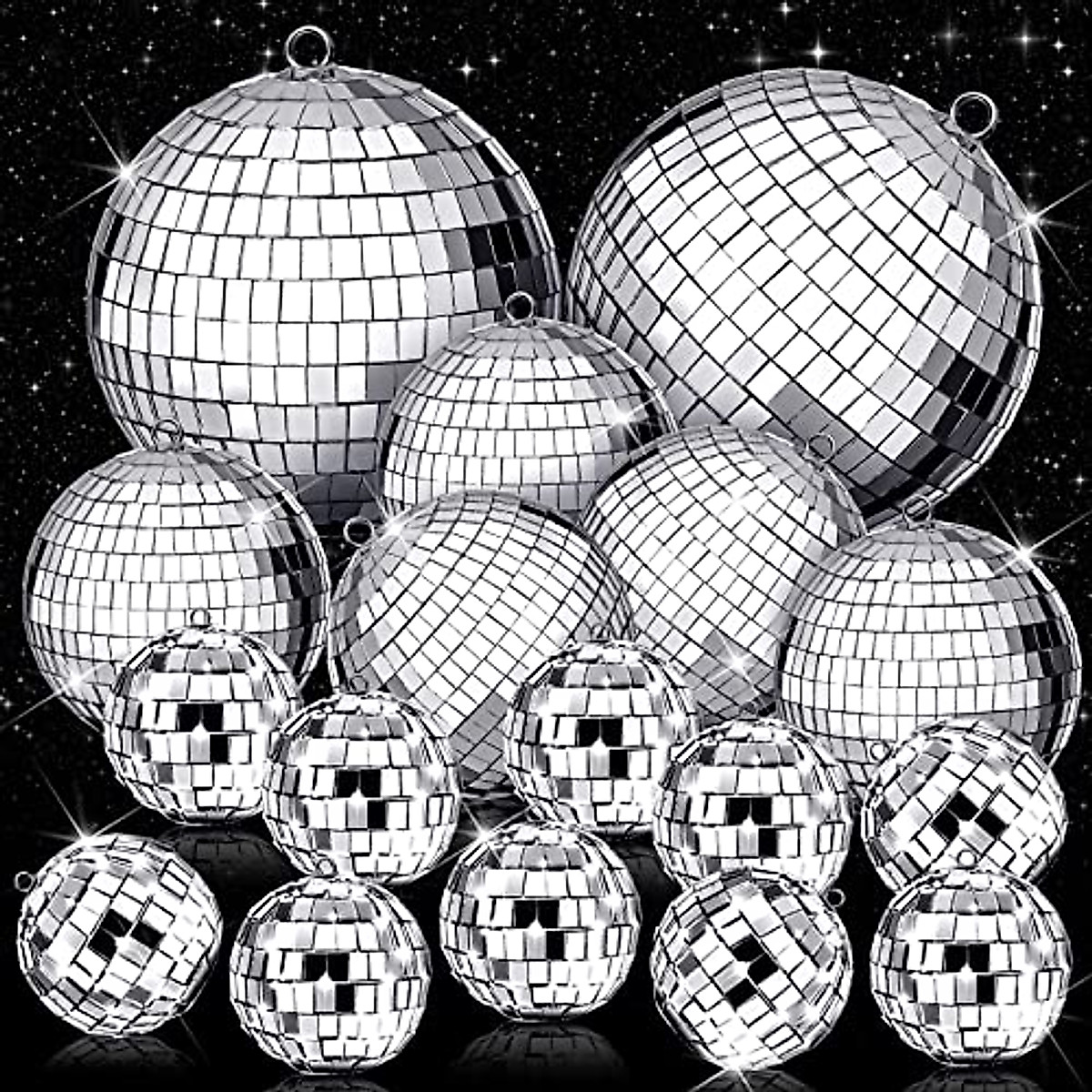 17 Pack Large Disco Balls for Parties & Events