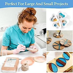 Epoxy Resin 34OZ - Epoxy Resin Kit, Crystal Clear Epoxy Resin Kit - Not Yellowing, No Bubble, Self Leveling, High-Gloss, Casting & Coating for DIY Jewelry Making of The Art Resin & Epoxy (17OZ x 2)