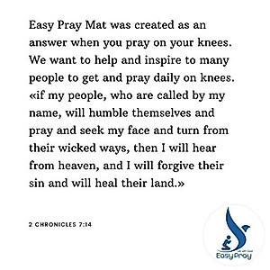 Jeremiah 29 Prayer Mat – EasyPray Soft Memory Foam - I Know The Plans I Have for You Lion of Judah Bible Verse Christian Prayer Mat (60x90cm)