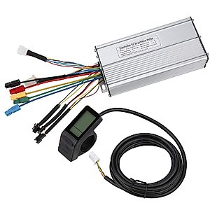 EVTSCAN E-Bike 36V/48V 30A Brushless Controller Electric Bike KT LCD4 Display Screen Kit Normal Connector