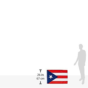 Quality Standard Flags puertorico23 Puerto Rico 2x3 Country Flag, 2 by 3'