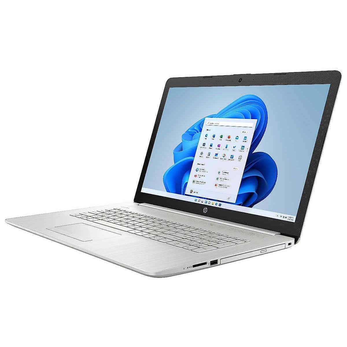 HP 2022 Pavilion 17 Laptop, 17.3" HD+ IPS Touchscreen, 11th Gen Intel Core i5-1135G7, GeForce MX350, 16 GB RAM, 1 TB PCIe SSD, WiFi, Webcam, DVD-RW, Backlit Keyboard, Windows 11, Silver