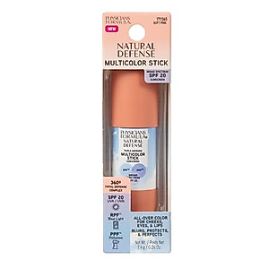 Physicians Formula Natural Defense Blush Multi Stick Makeup Sheer, Soft Pink, For Cheeks, Eyes And Lips