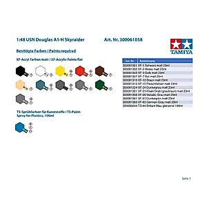 Tamiya Models Douglas A-1H Skyraider Model Kit