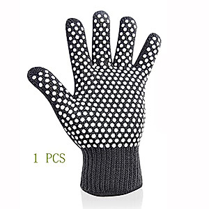 BBQ Grill Glove, Pot Holder Oven Mitts (1PCS) Heat Resistant Cooking Glove, Fireproof Resistant Designed Oven Glove for Welding, Barbecue