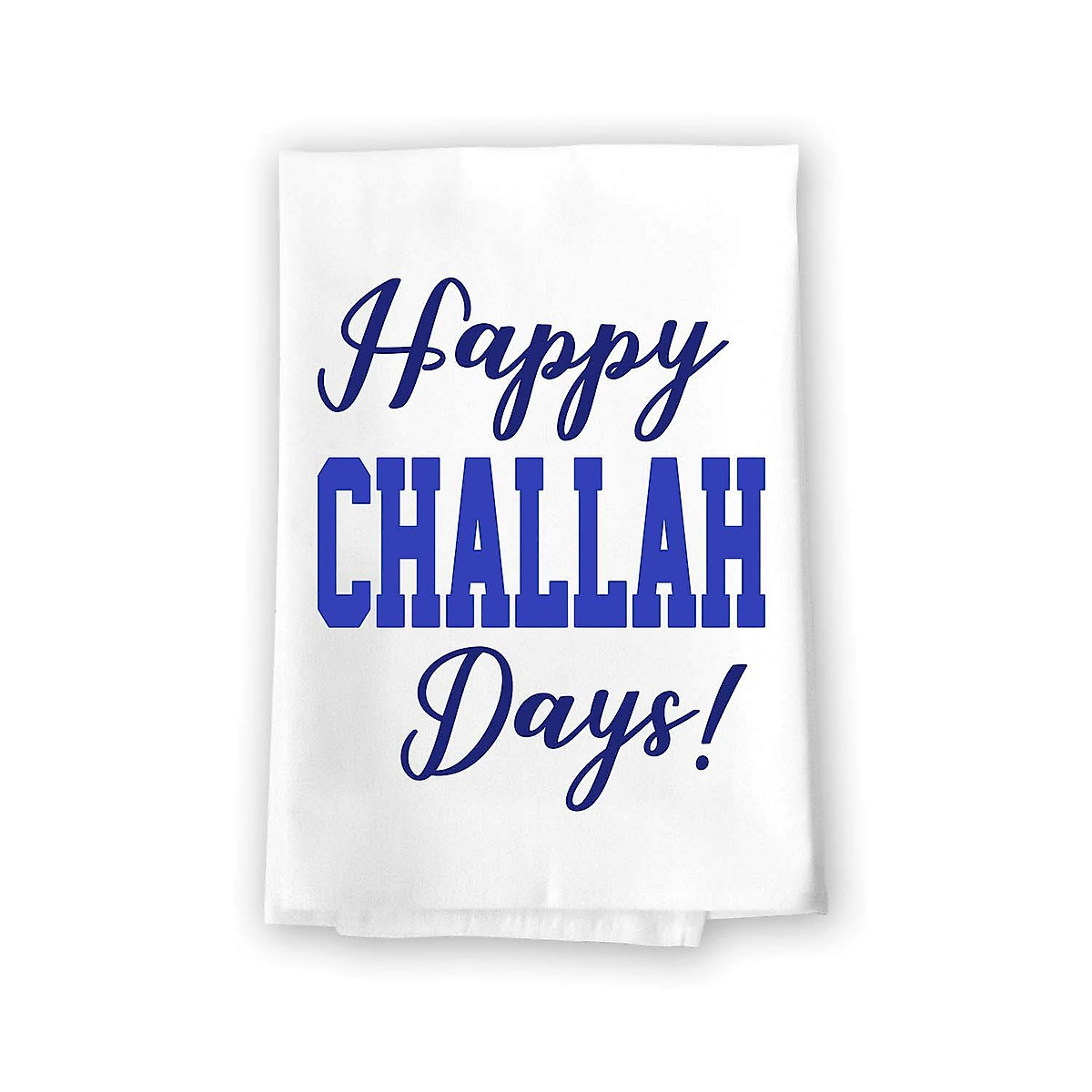 Honey Dew Gifts, Happy Challah Days, 27 x 27 Inch, Made in USA, Flour Sack Towels Cotton, Hanukkah Gifts, Holiday Dish Towel, Jewish Gifts, Jewish Decor Kosher Kitchen Shabbat, Towels for Baking