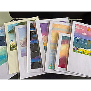 Thicker 5-1/2 x 7-1/2 Inch Clear Cello/Cellophane Bags,1.5-Mil Poly Bag-Fits 5X7 Cards Photos Envelopes Candy Treats Bakery Cookie (100 Count)