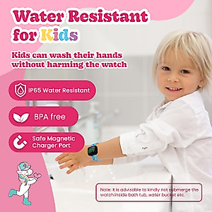 ATHENA FUTURES Potty Training Toilet Timer Watch for Girls & Boys, Fun Flashing Lights, Music, Rechargeable, Smart Sensor, Alarm, Kids, Baby & Toddler Potty Train Toilet Timer, Pink