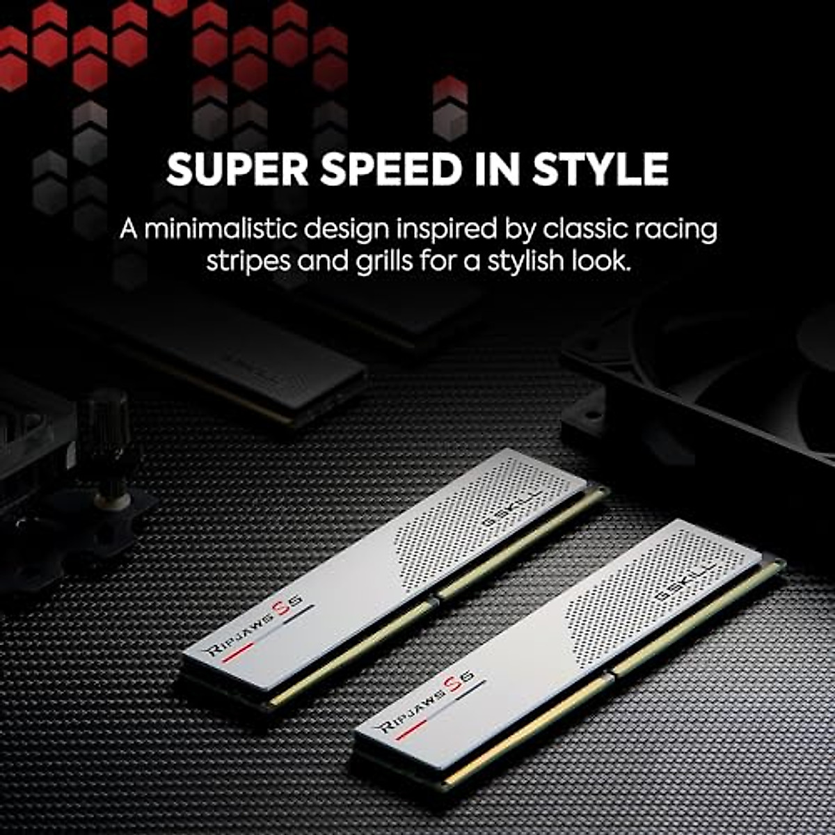 G.SKILL Ripjaws S5 Series (Intel XMP 3.0) DDR5 RAM 64GB (2x32GB) 5200MT/s CL36-36-36-83 1.25V Desktop Computer Memory UDIMM - Matte White (F5-5200J3636D32GA2-RS5W)