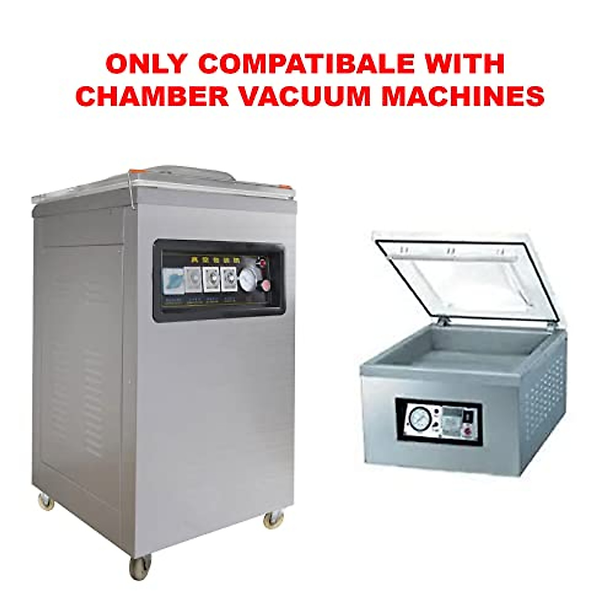 1,000 pcs Clear 10" x 13", 3 mil Vacuum Chamber Bags Great for Food Vac Storage