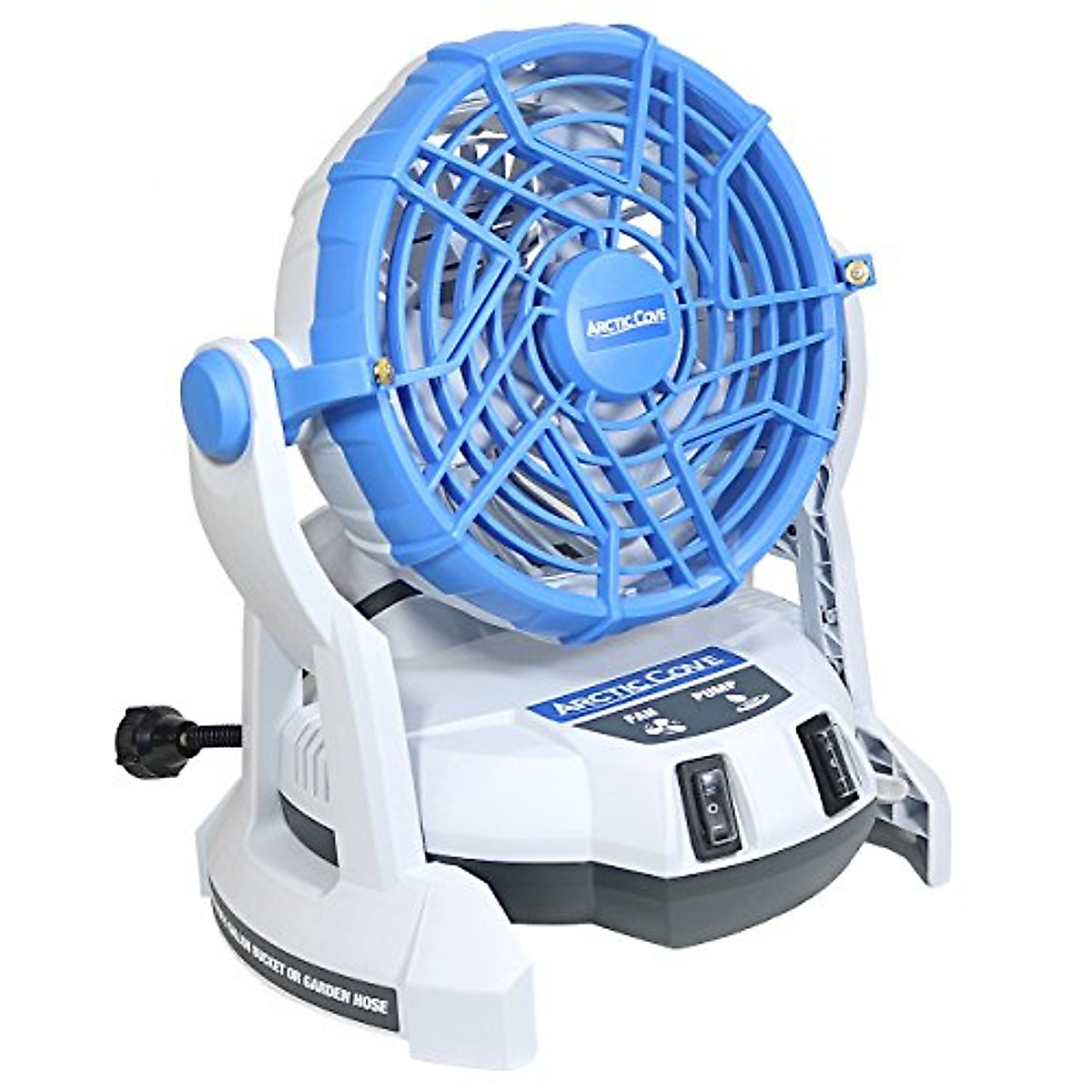 Arctic Cove MBF0181 18V Lithium Ion Powered Cooling Bucket Top Variable Speed Fan and Water Mister (18V Battery and Charger Included, 5 Gallon Bucket Not Included)