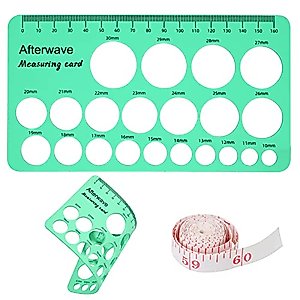 Nipple Ruler, Nipple Rulers for Flange Sizing Measurement Tool, Silicone & Soft Flange Size Measure for Nipples with Circle Templates, Breast Pump Sizing Tool - Mothers Day Gifts