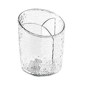 InterDesign Rain Cosmetic Organizer Cup for Vanity Cabinet, Clear