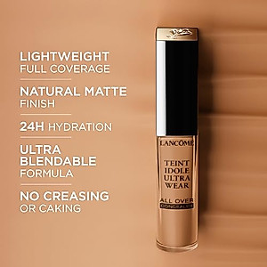 Lancôme Teint Idole Ultra Wear All Over Full Coverage Concealer - Natural Matte Finish & Lightweight Under Eye Concealer - Up To 24H Wear - 215 Buff Neutral