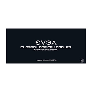 EVGA Clc 360mm All-in-one RGB LED CPU Liquid Cooler, 3X FX12 120mm PWM Fans, Intel, AMD, 5 Yr Warranty, 400-Hy-CL36-V1