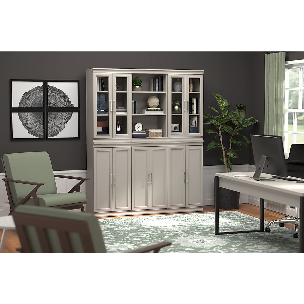 ClosetMaid 4596 Modular Storage Stackable 3-Shelf Unit, Taupe