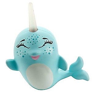 Mattel Enchantimals Naddie Narwhal Doll with Sword Figure, 6-inch Small Doll with Removable Mermaid-Inspired Skirt & Accessories