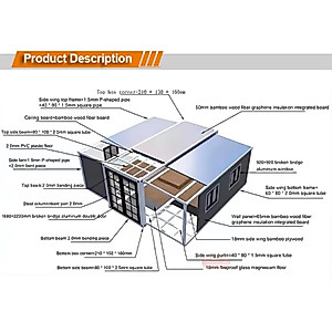 Expandable Granny Flat Prefabricated Portable Container House Luxury Folding Container House