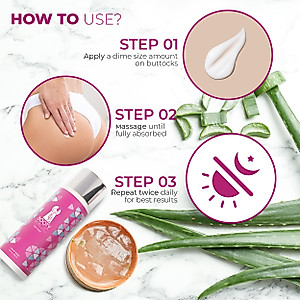 Booty Magic Butt Enhancement Cream - 6.8oz Butt Cream for Bigger Butt, Booty Cream Bigger Booty with Maca Root Extract, Pueraria Mirifica, Aloe Vera for Volume, Roundness and Softness