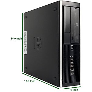 HP Elite 6300 SFF Desktop Computer PC, Intel Core i7 3.4GHZ Processor, 16GB Ram, 256GB M.2 SSD, WiFi & Bluetooth, Wireless Keyboard and Mouse, 19 Inch FHD LED Monitor, Windows 10 (Renewed)