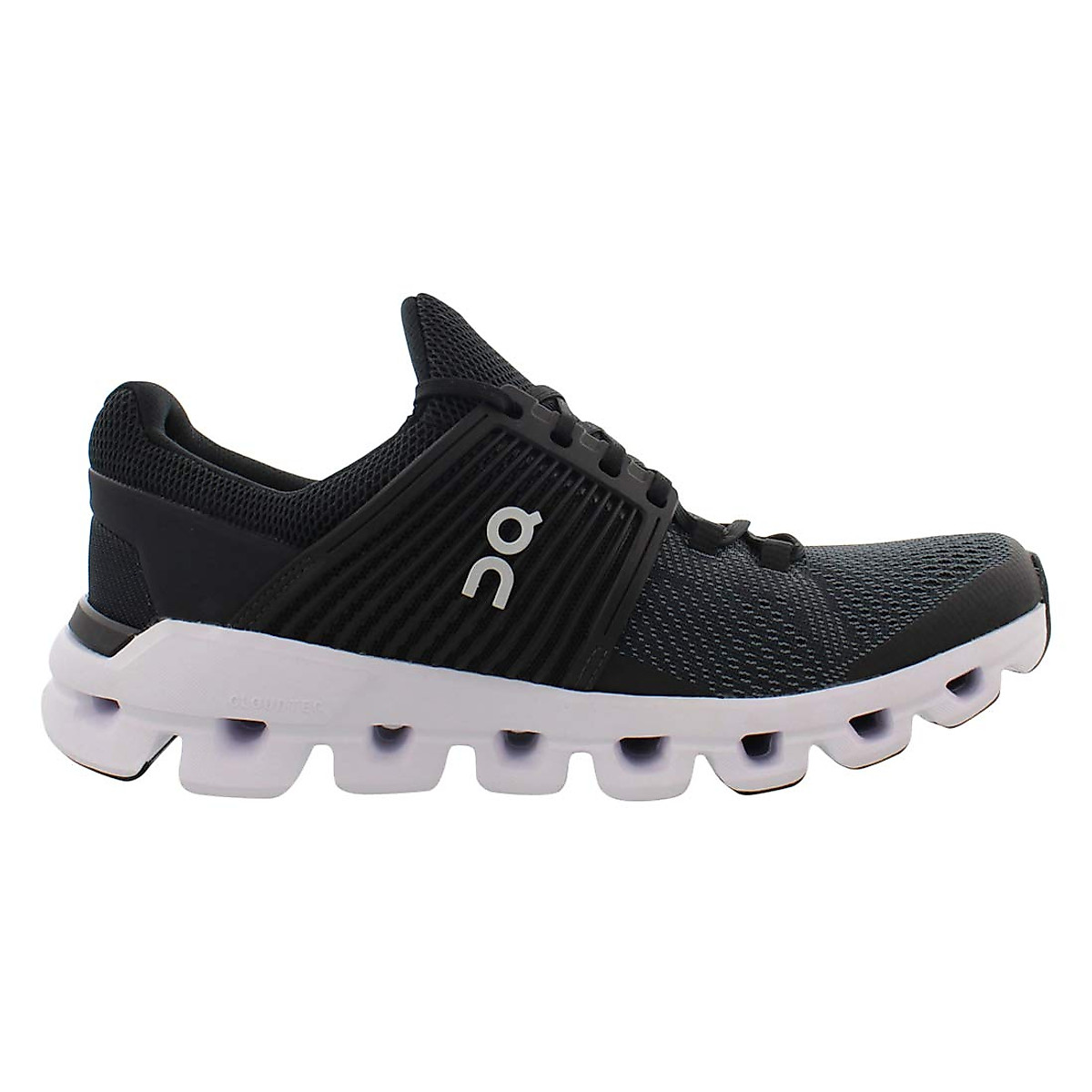 On Running Womens Cloudswift Running Shoes, Black/Rock, Size 10 M US