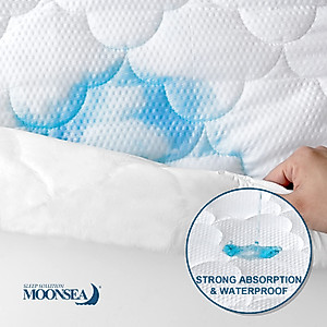 Kids Travel Air Mattress Pad Cover Protector Waterproof, Compatible with Intex Kidz Inflatable Raised Frame Camping Air Mattress