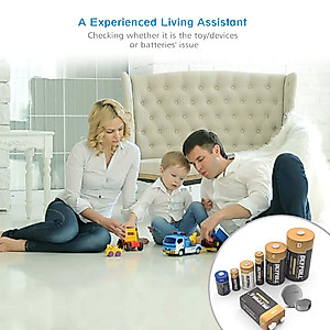 Dlyfull B3 Universal Battery Tester and B2 Battery Tester, 3x AAA batteries Included