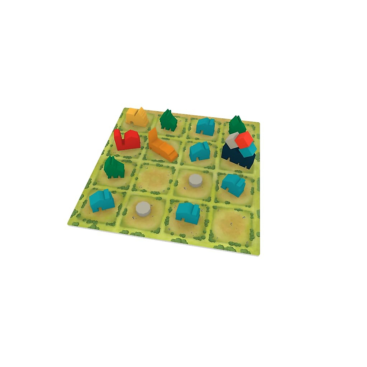 AEG Tiny Towns - Award-Winning Board Game, Base Set, 1-6 Players, 45-60 min Play Time, Strategy Board Game for Ages 14 and Up, Cleverly Plan & Construct a Thriving Town, Alderac Entertainment Group