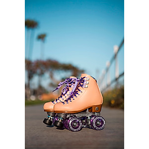 Moxi Skates - Beach Bunny - Fashionable Womens Roller Skates | Peach Blanket | Size 9