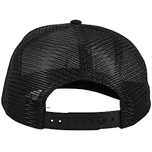 HOOEY Lone Star Beer Patch Adjustable Snapback Hat (Black/Black)