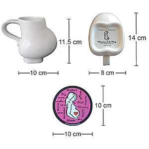 Baby Shower Gifts Idea for Pregnancy and Expecting Mothers - Perfect Funny Creative Baby Shower Gifts and Present Ideas for New Moms - 14OZ with BONUS Coaster