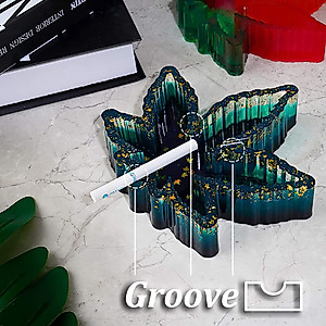 Ashtray Mold for Resin, Large Leaf Silicone Mold for Epoxy Resin, Maple Leaf Rolling Tray for Jewelry Storage Box, DIY Craft Gift, Home Decoration