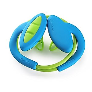 BoomPods Sportpods 2 in-Ear Bluetooth Sport Headphones (Blue/Green) Wireless Workout Earbuds - Powerful Bass - Sweatproof - Ergonomic Ear Tip