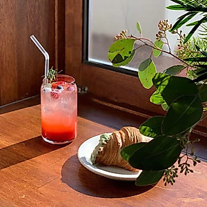 PULIS 16oz Can Shaped Beer Glass Thick bottom glass Holiday Drinking Glass Soda Can Glass Cocktail Glass Coffee Cup DIY Glass with Funny Box