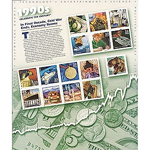 Celebrate the Century 1990s - Sheet of Fifteen 33 Cent Stamps Scott 3191