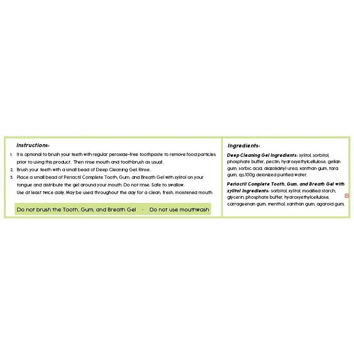 Periactil's Complete Oral Care System - Value 3 Pack Advanced Xylitol Matrix: for Teeth, Gums, Dry Mouth, Sensivity, Stain Removal and Great Breath