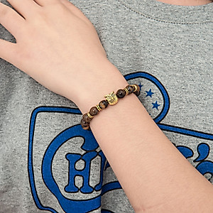 Softones Owl Gifts Owl Bracelets Healing Crystals Bracelet for Women Men Spiritual Energy Beaded Bracelet Set Gifts