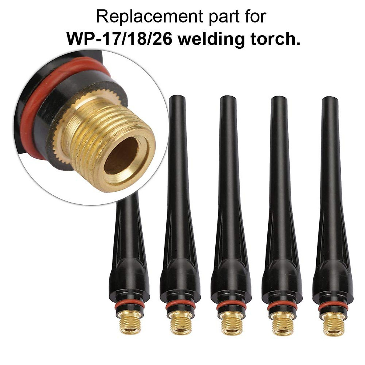 Welding Back Welding Supply for Welding Torch WP-17/18/26 Professional Welding Supplies(5pcs57Y02(long)) for torch long back back tappo posteriore 57y02 41v24 t