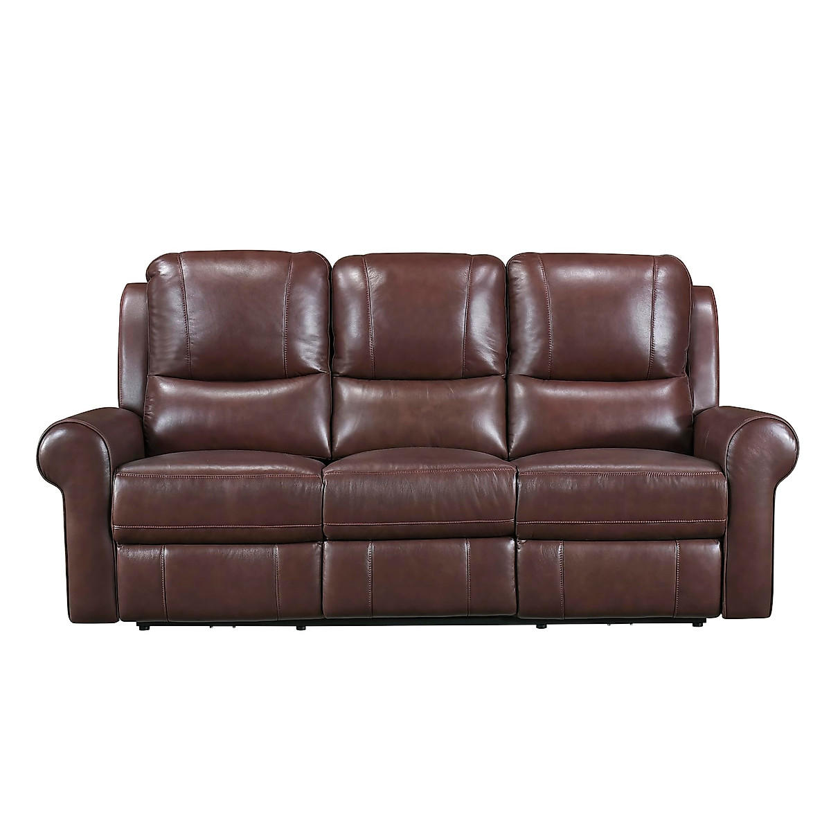 Lexicon Jaunt Wall-Hugger Power Double Reclining Sofa, Brown