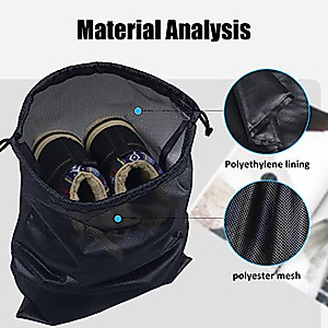 Gloppie Shoe Bags for Travel Shoe Bag Travel Shoe Bags for Packing Shoe Storage Bag Packing Essentials for Travel Storage Bags for Luggage Sneaker Bag (2 Pack)