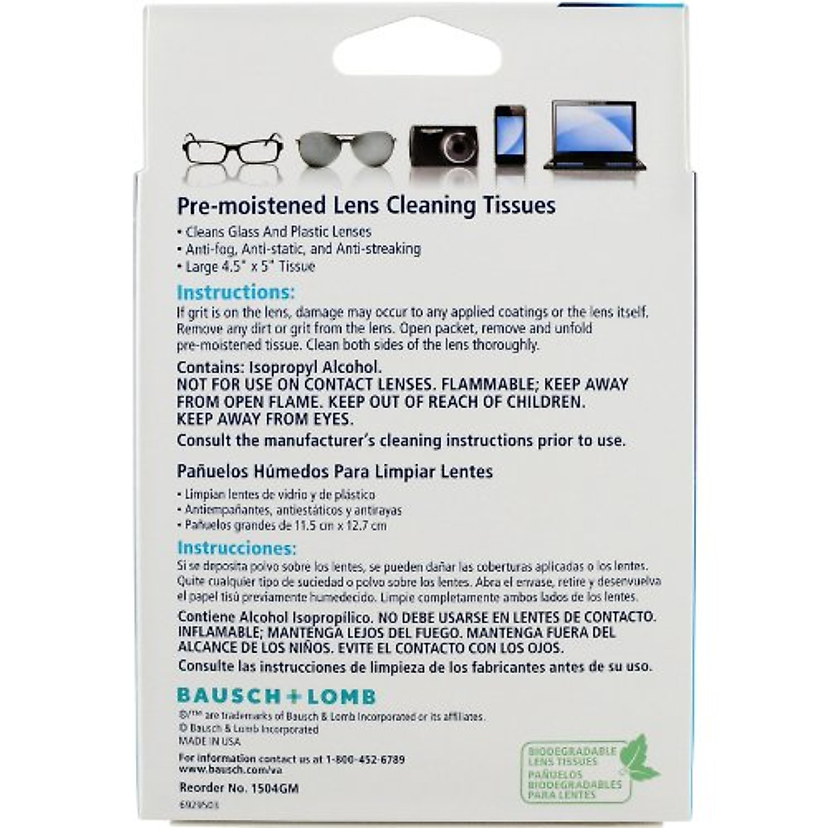 Sight Savers Peel & Reseal Pre-Moistened Lens Wipes, 50 ct