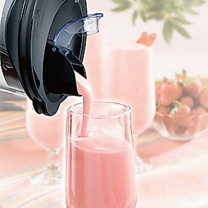 Hamilton Beach Wave Crusher Blender with 14 Functions & 40oz Glass Jar for Shakes and Smoothies, Black (54220)