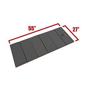 Rough Country 1-1/4" Thick Anti-Fatigue Utility Mat | 6-Fold - 99023,Black