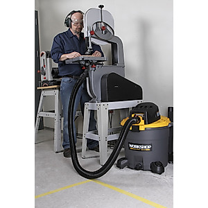 WORKSHOP Wet Dry Vac WS1600VA High Capacity Wet Dry Vacuum Cleaner, 16-Gallon Shop Vacuum Cleaner with 20-Feet Locking Wet Dry Vac Hose and Wet Vac Filters