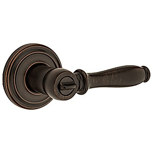 Kwikset 97300-648 Ashfield Bed/Bath Lever in Venetian Bronze