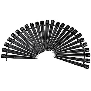 CTKcom Adjustable 360 Degree Water Flow Irrigation Drippers on Stake Emitter Drip System,Pack of 50
