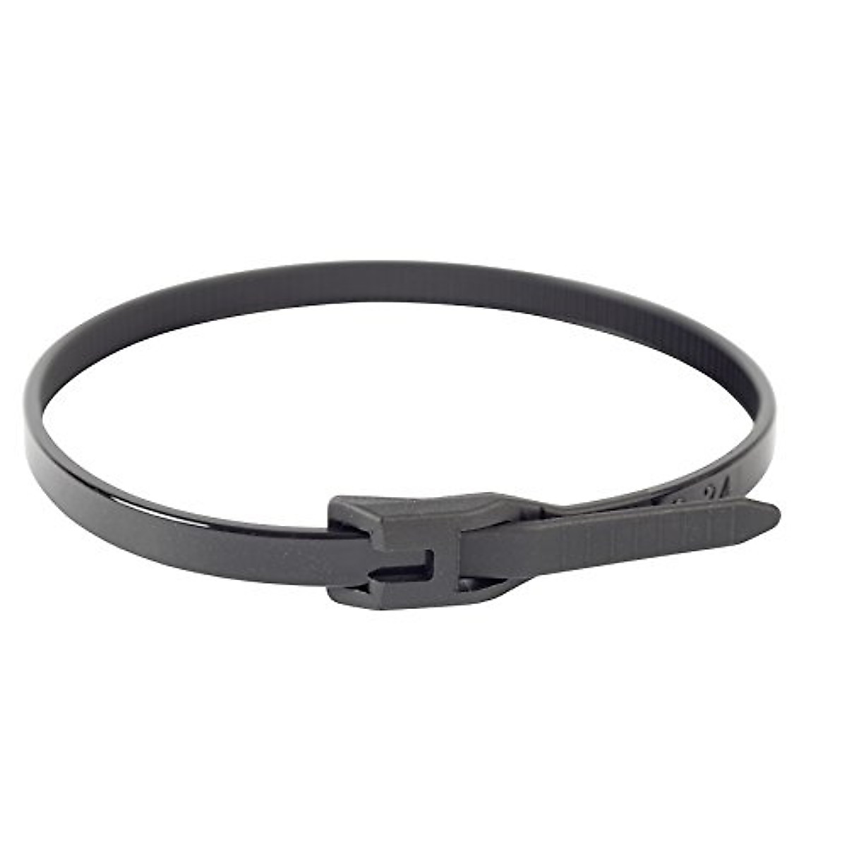 SecuriTie CTCH8-60100UVB Low-Profile Cable Ties, 8 Inch., 60 Lbs. Tensile Strength, Wire & Cord Management / Industrial / Household Use, Nylon Zip Tie, 100 Pk, UV Black