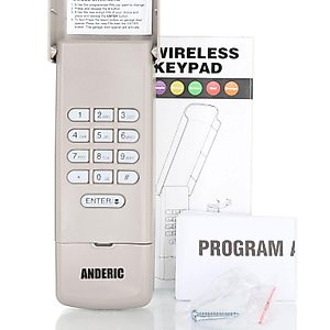 Anderic 877MAX Garage Door Keypad Compatible with Liftmaster Garage Door Openers Fit for All Liftmaster Garage Door Openers Manufactured Since 1993 for Purple Yellow Green Red Orange Learn Keys
