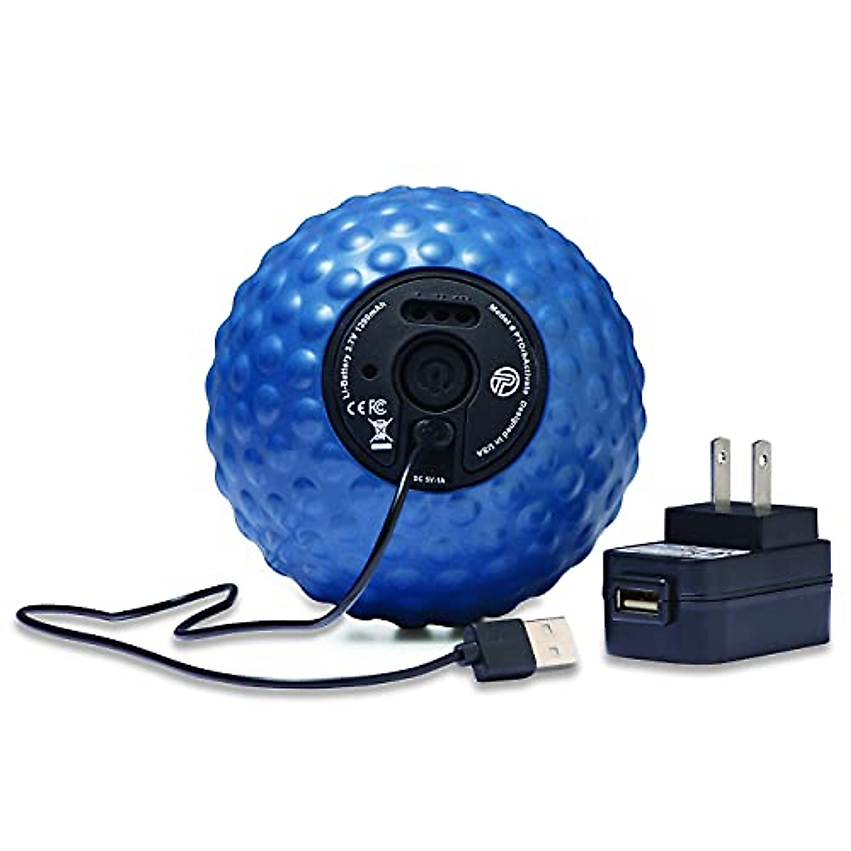 Pro-Tec Athletics Orb Activate Vibrating Massage Ball, Blue, 4.5" Diameter