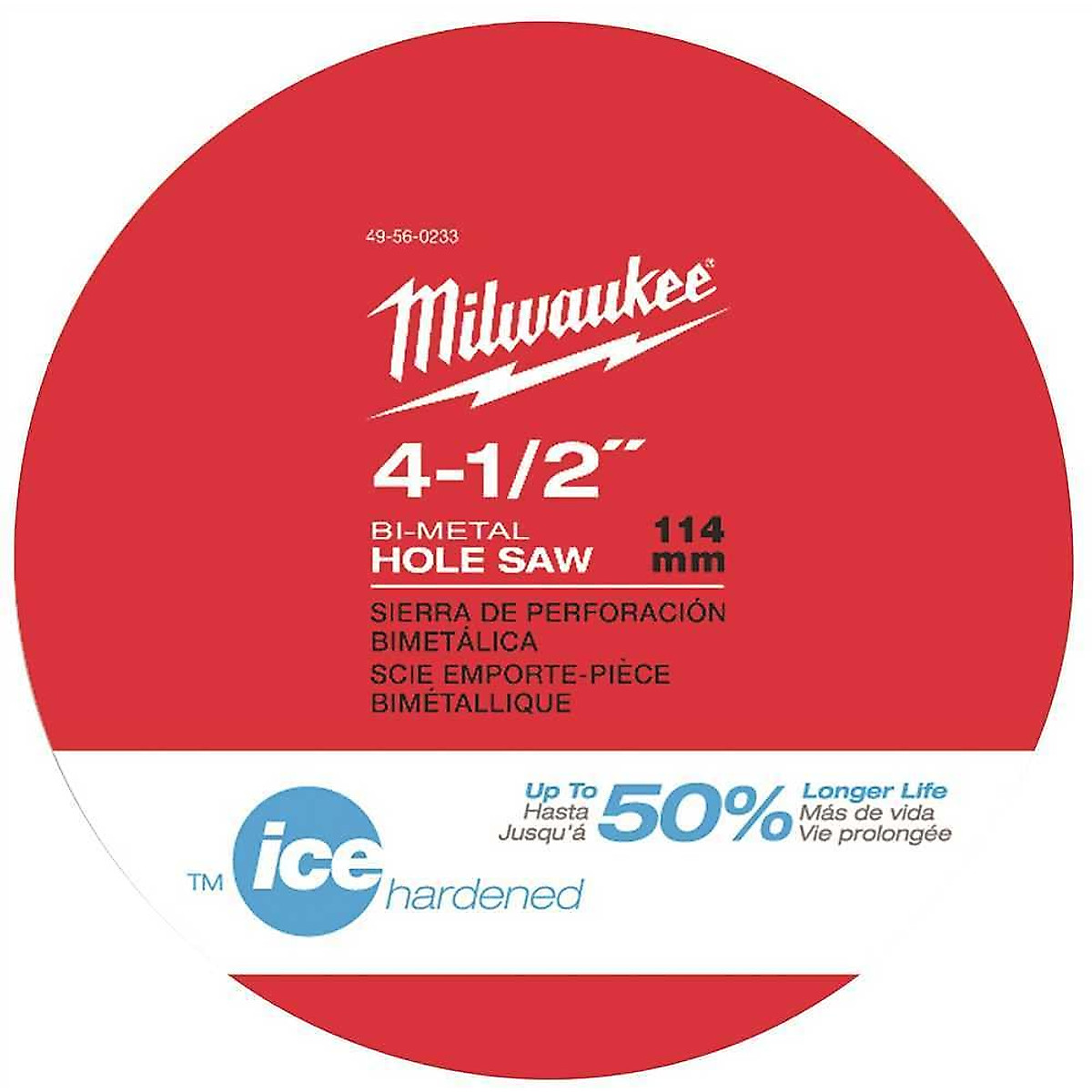 Milwaukee 49-56-0223 4-1/4-Inch Ice Hardened Hole Saw